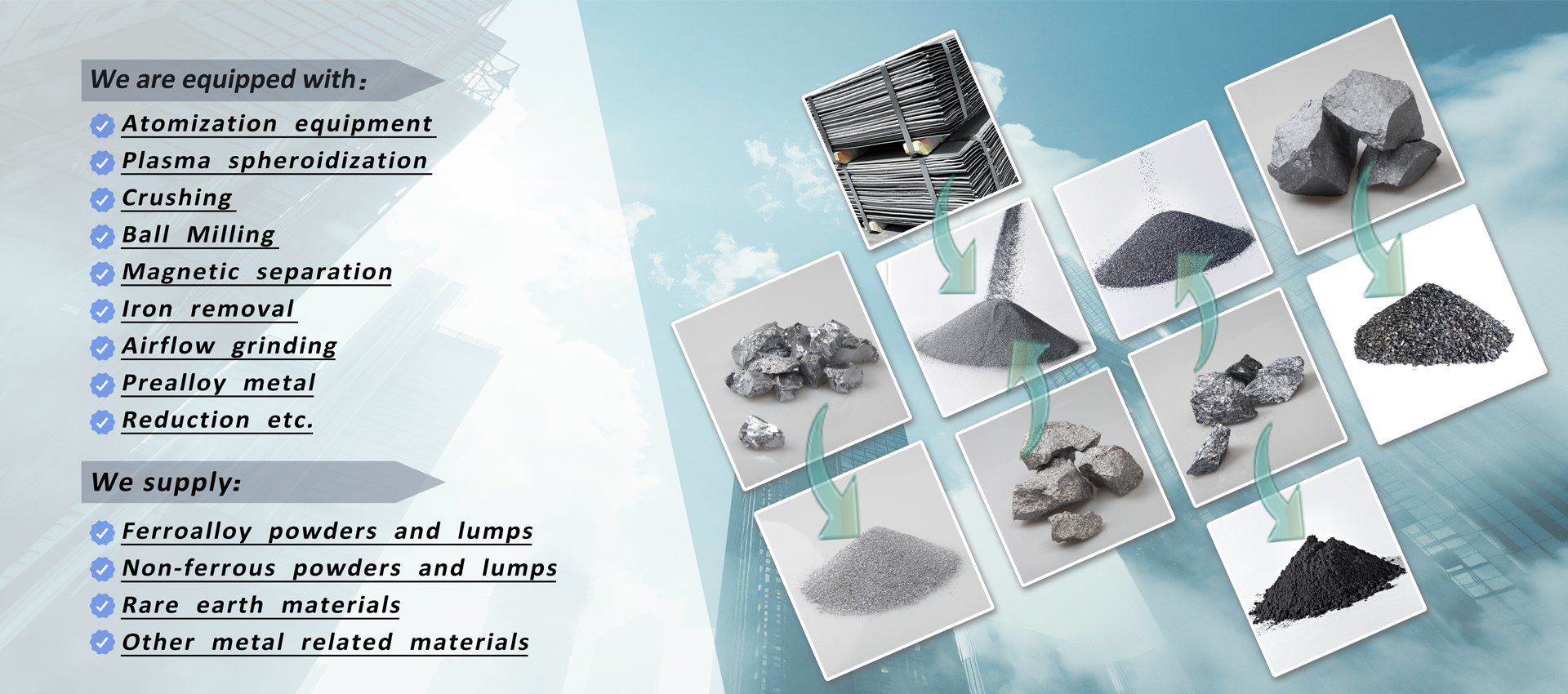 Metal Material Manufacturer & Metal Powder Supplier - Jinchun