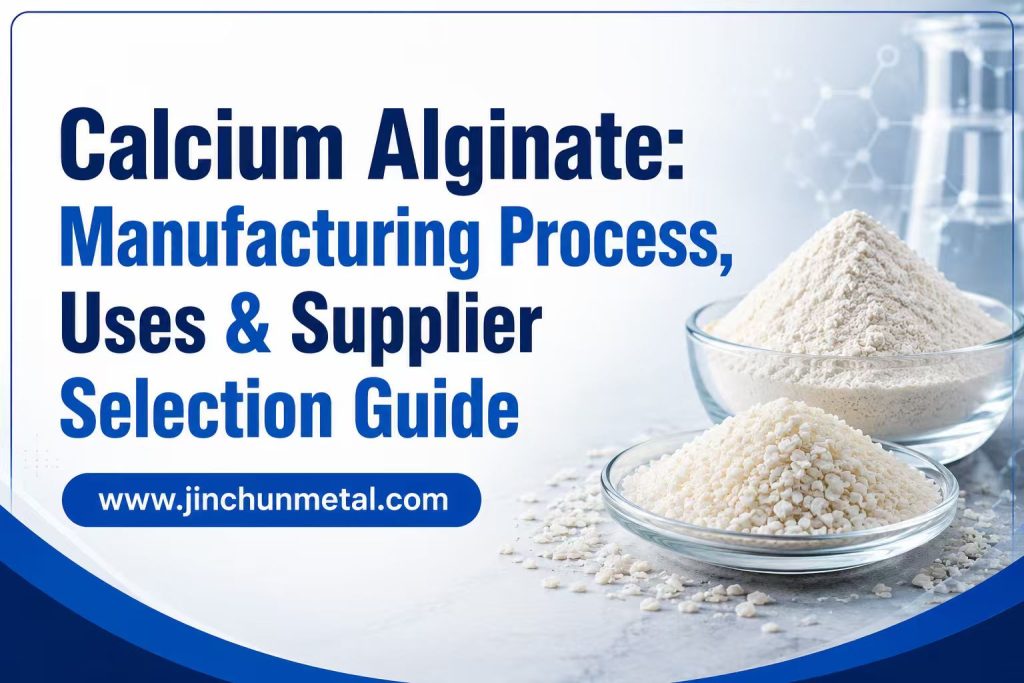 Calcium Alginate: Manufacturing Process, Uses & Supplier Selection ...